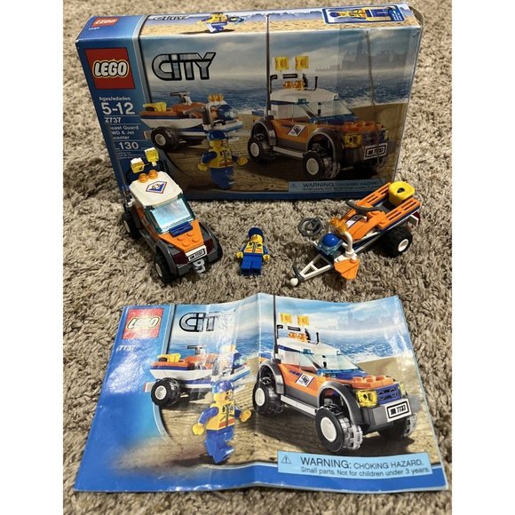 Lego | Toys | 208 Lego City 7737 Coast Guard 4wd And Jet Scooter ...